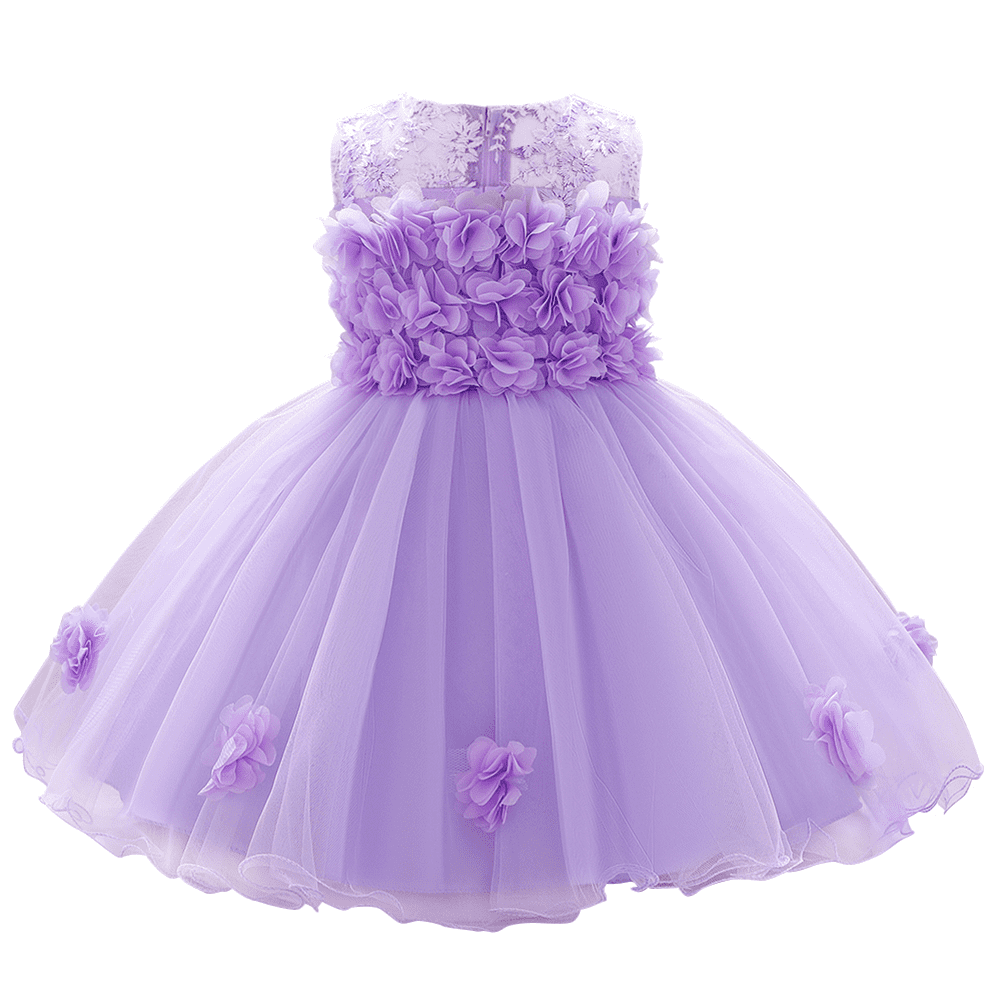 IBTOM CASTLE Flower Pageant Peplum Tutu Dress for Baby Girl Baptism ...