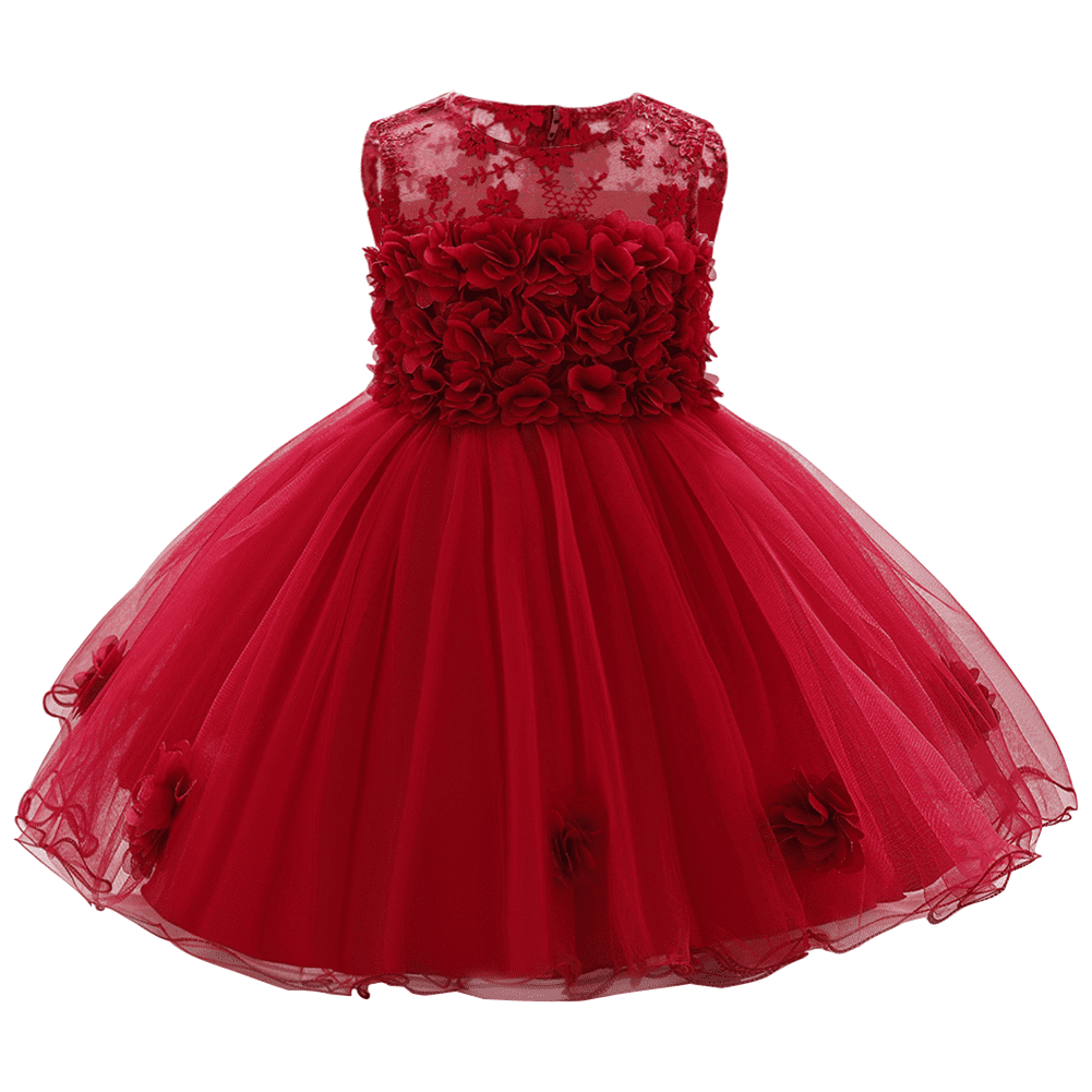 IBTOM CASTLE Flower Pageant Peplum Tutu Dress for Baby Girl Baptism ...