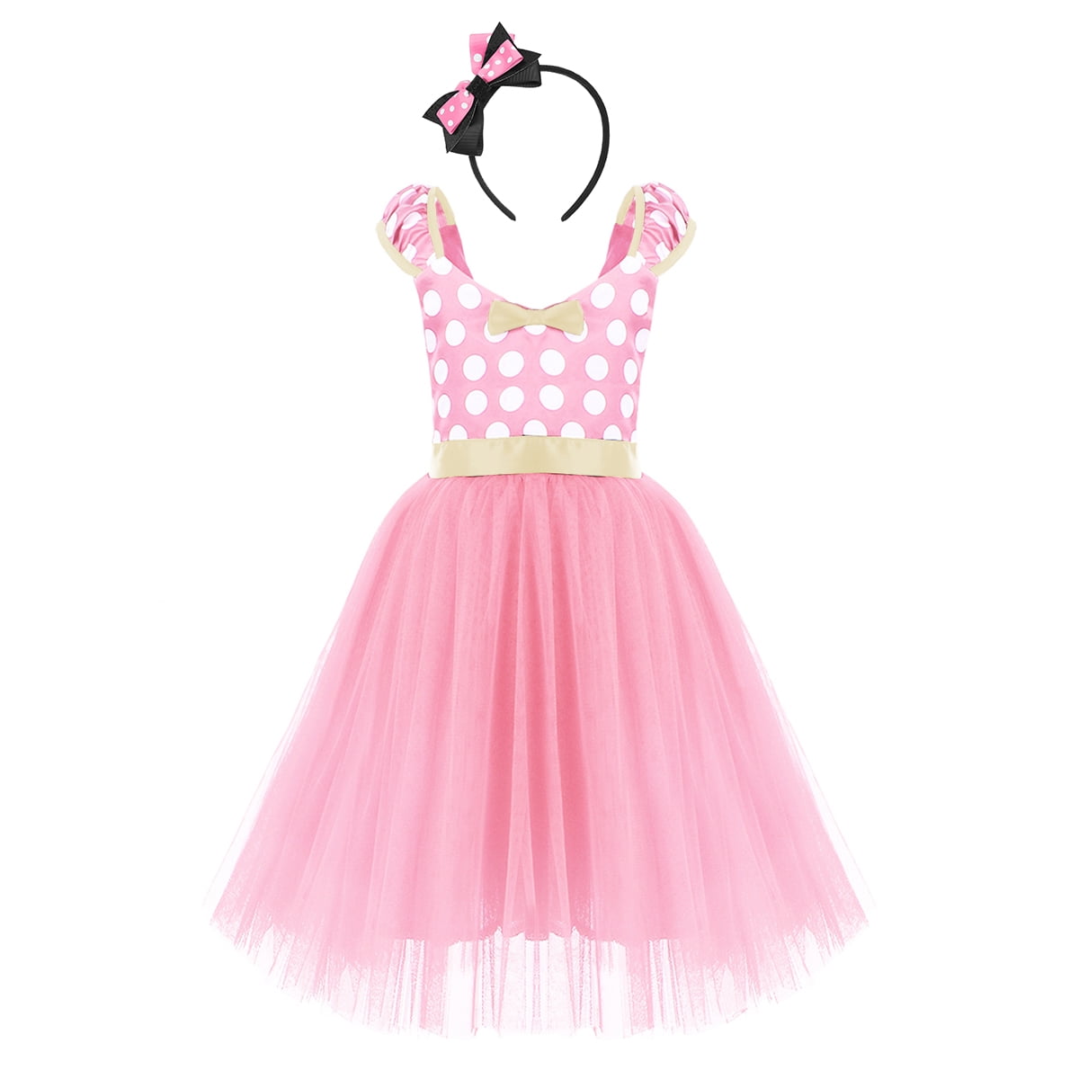 IBTOM CASTLE Girls' Polka Dots Princess Party Cosplay Pageant Fancy ...