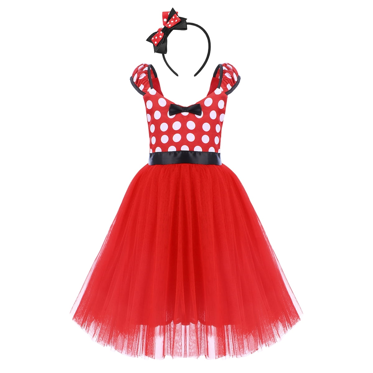 IBTOM CASTLE Girls' Polka Dots Princess Party Cosplay Pageant Fancy ...