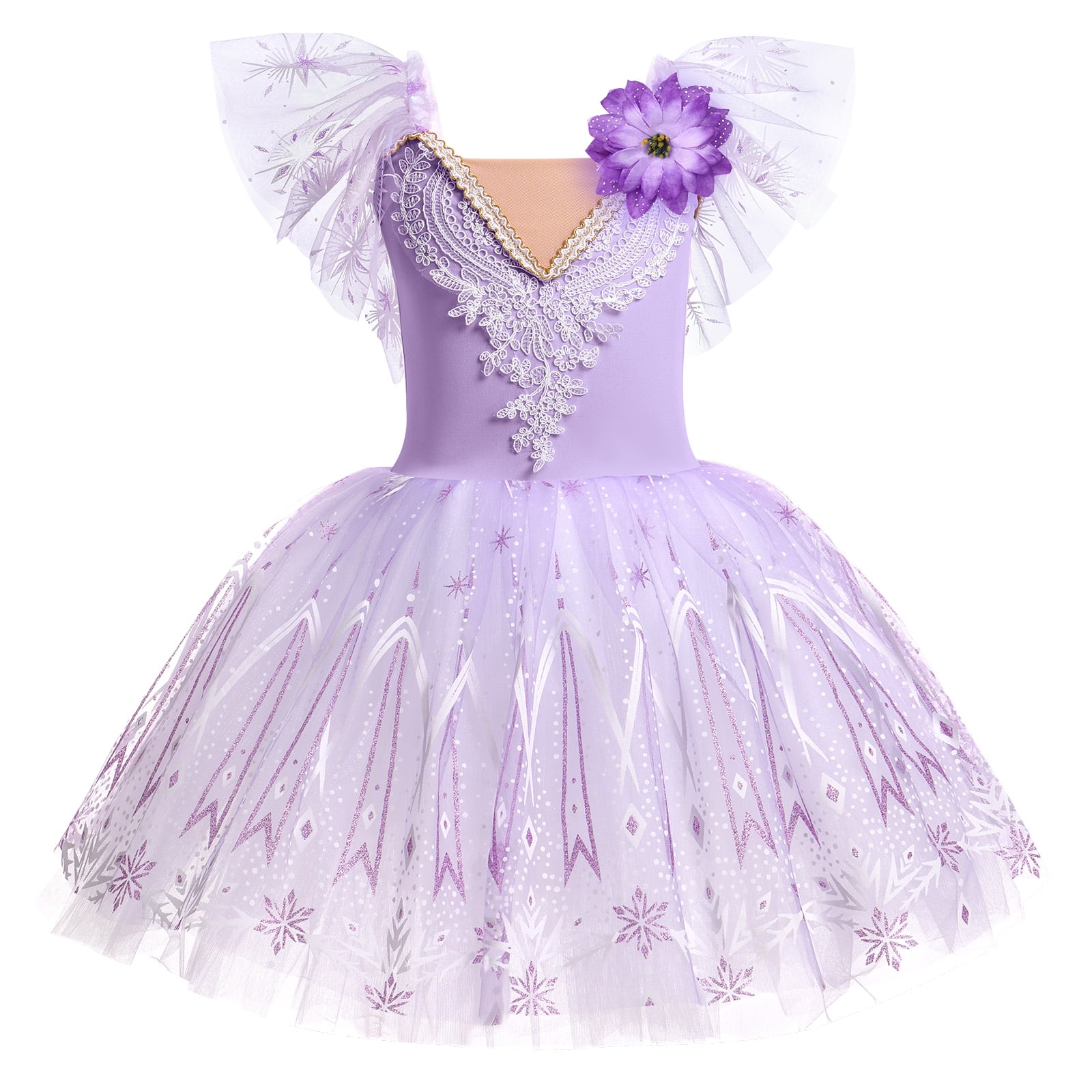 IBTOM CASTLE Kids Girls Ballet Dance Dress Velvet Spaghetti Straps ...