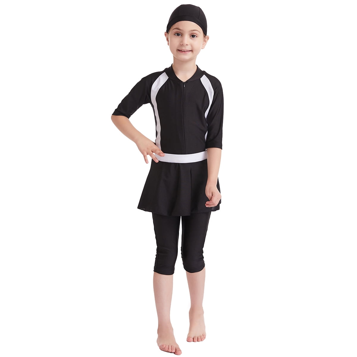 IBTOM CASTLE Kids Girls Burkini Swimsuits Modest Muslim Islamic Long ...