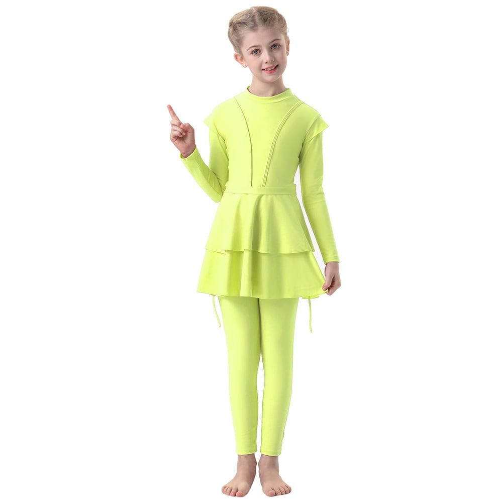 IBTOM CASTLE Kids Girls Burkini Swimsuits Toddler Modest Muslim ...