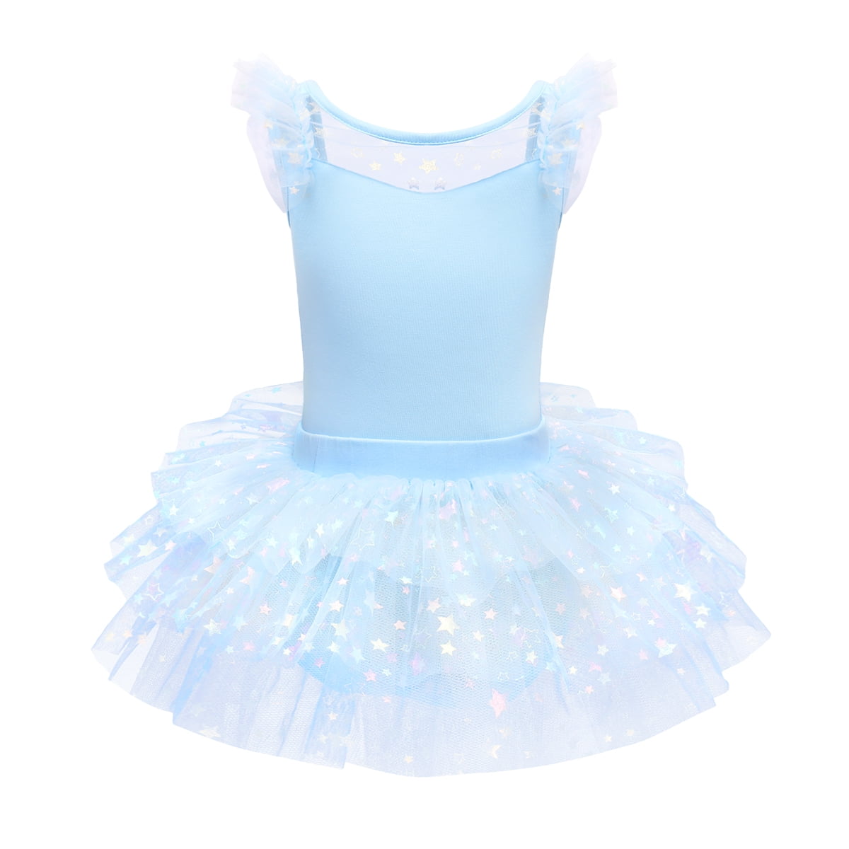 IBTOM CASTLE Toddler Girls Ballet Dance Dress Set, Glitter Star Leotard ...