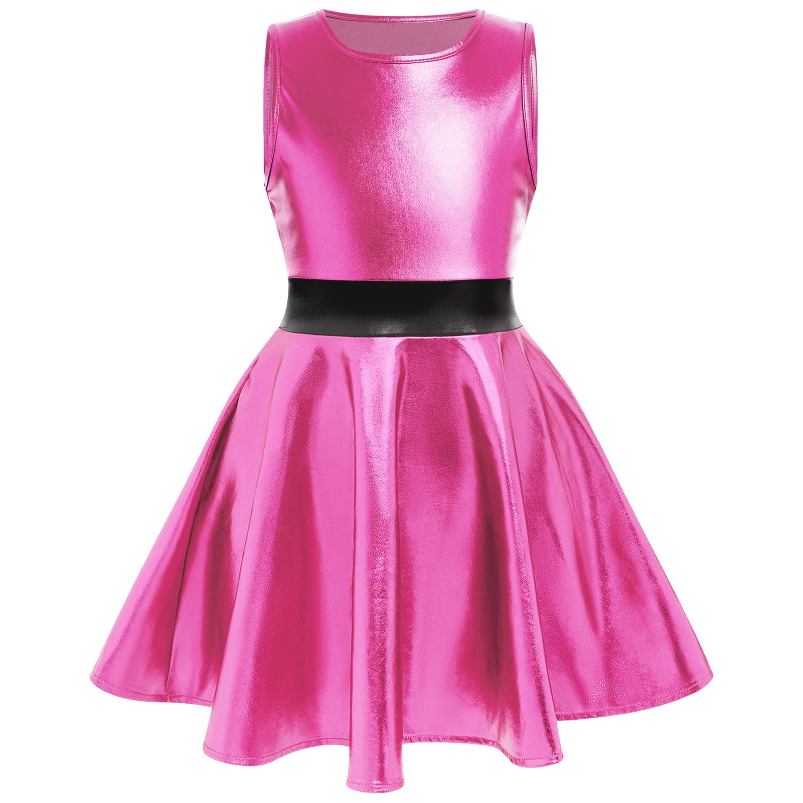 IBTOM CASTLE Kids Girls Halloween Costume Holographic Skater Dress ...