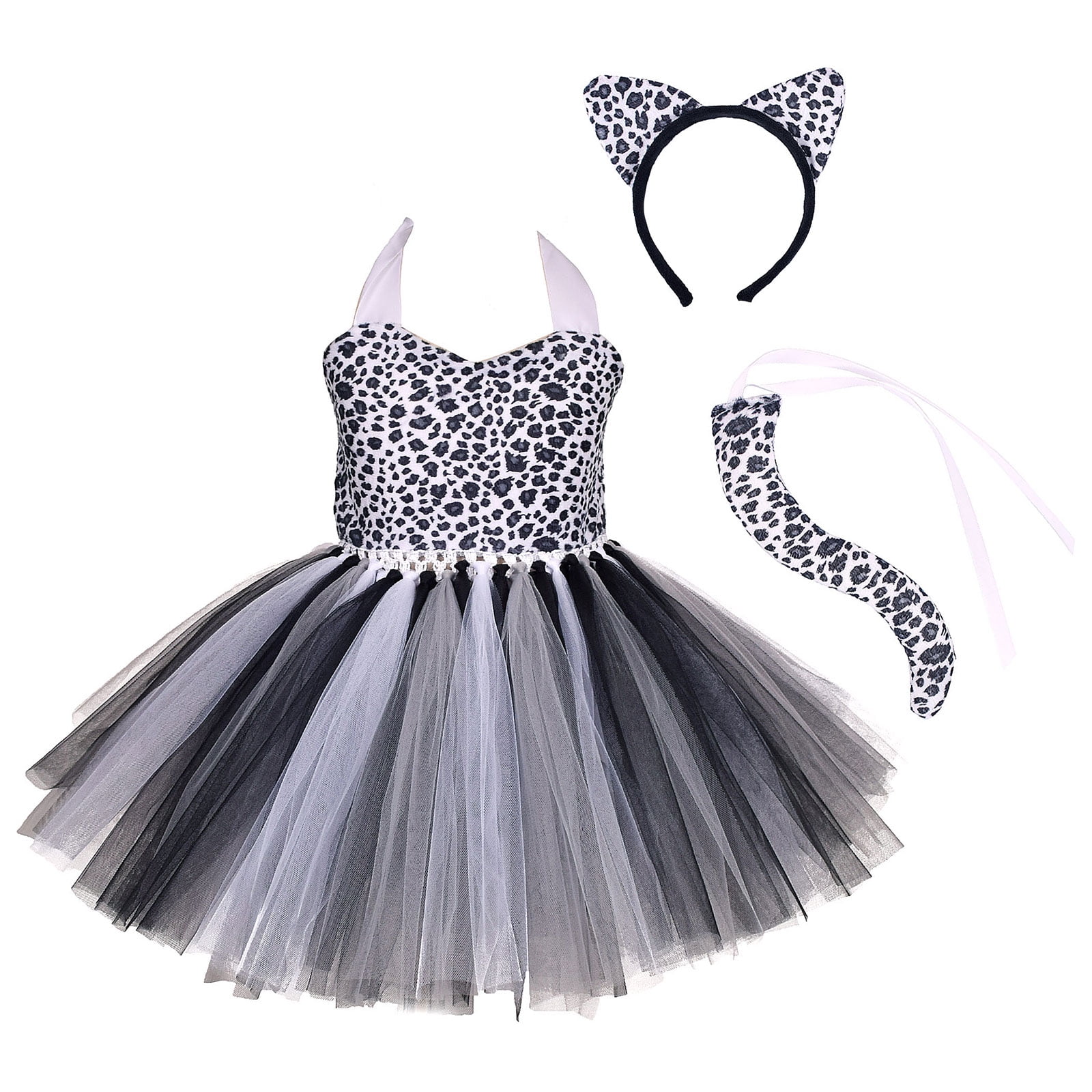 IBTOM CASTLE Prinecss Jungle Animal Costume for Girls Giraffe Tiger ...