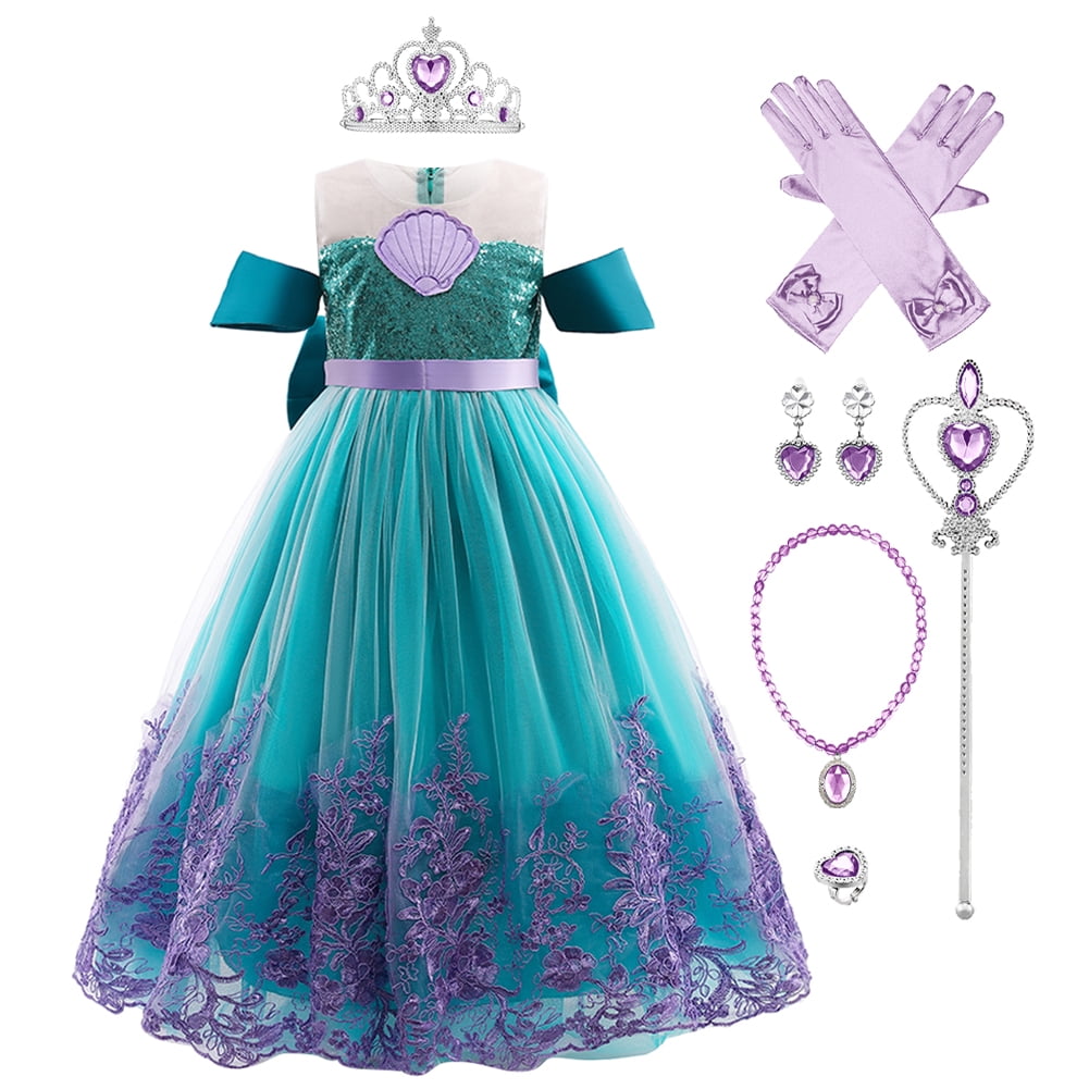 IBTOM CASTLE Mermaid Clothes for Toddler Child Girls Princess Dress ...
