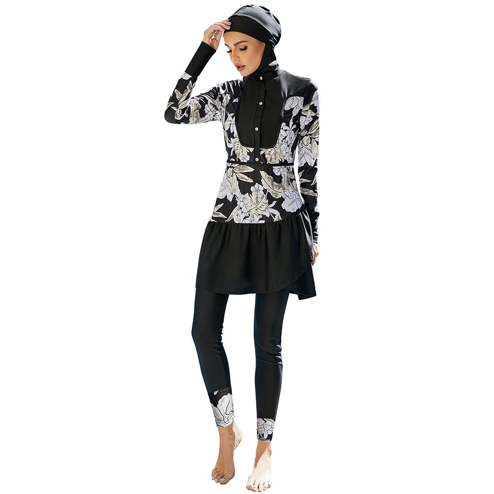 IBTOM CASTLE Muslim Swimsuits for Women Modest Islamic Arabic Swimwear ...