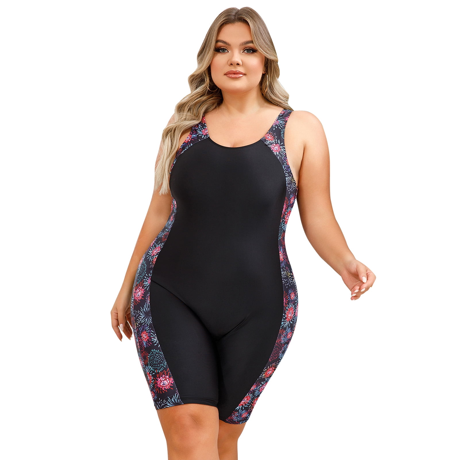 IBTOM CASTLE Plus Size One Piece Swimsuit for Women Tummy Control ...