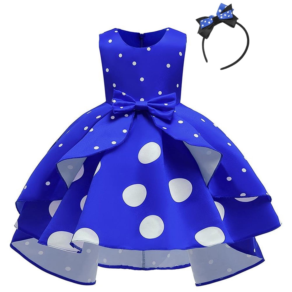 IBTOM CASTLE Toddler Baby Girl Polka Dots Mini Tutu Dress Mouse Ears ...