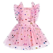 IBTOM CASTLE Toddler Girls Dress, Bowknot Backless Tutu Gown, 2-3 Years ...