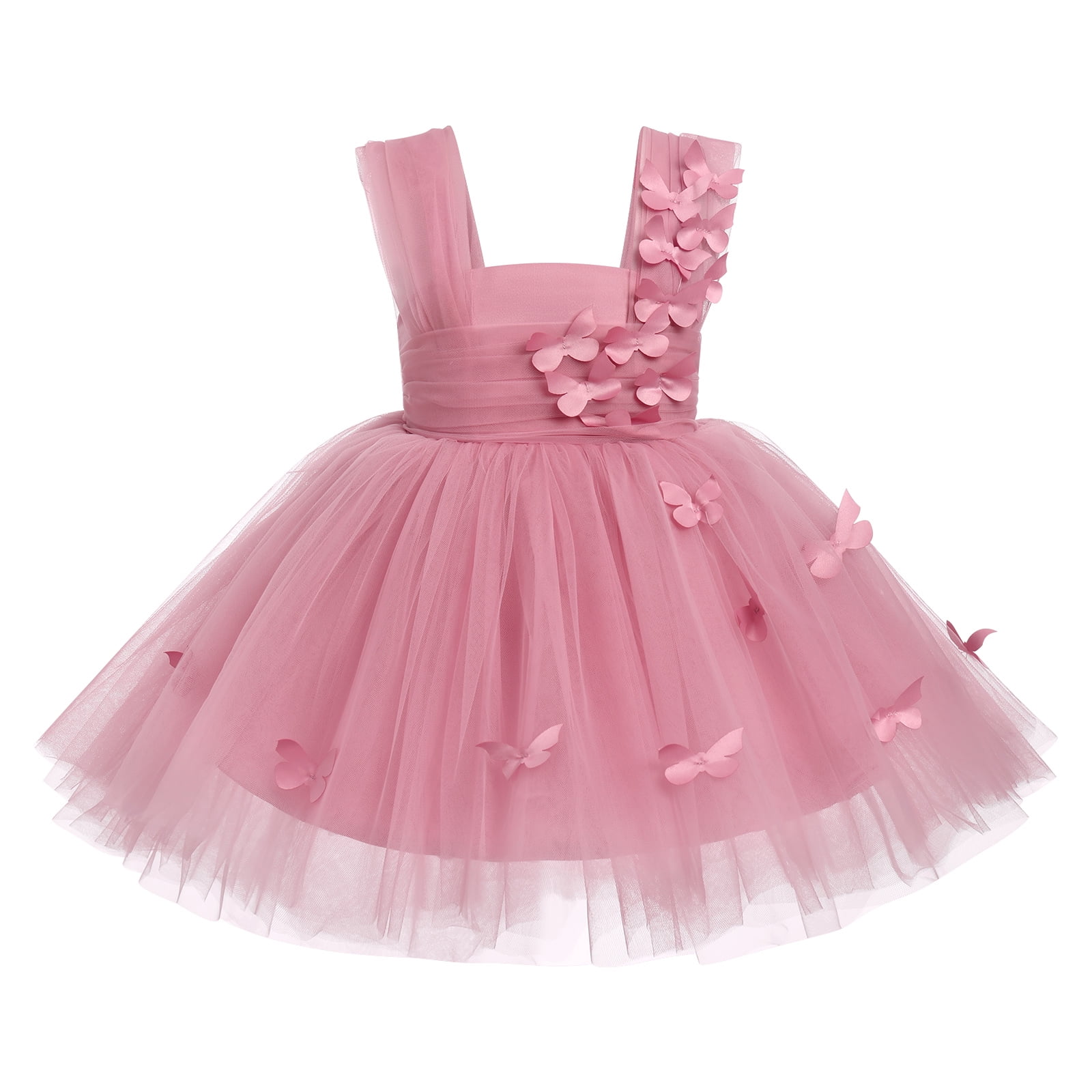 IBTOM CASTLE Toddler Baby Girls Birthday Party Dress Butterfly ...