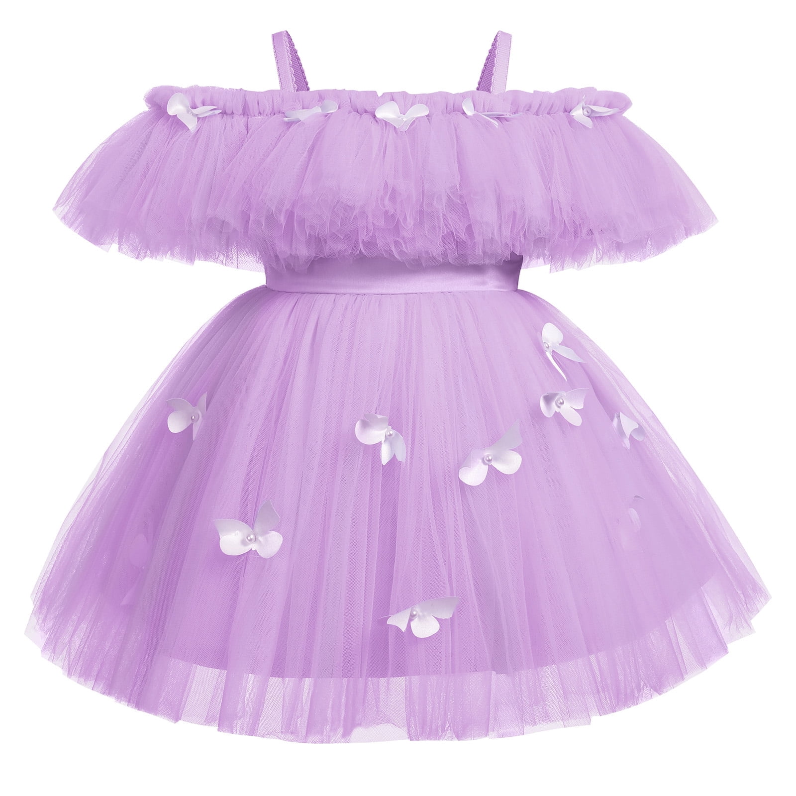 IBTOM CASTLE Toddler Baby Girls Birthday Party Dress Butterfly ...