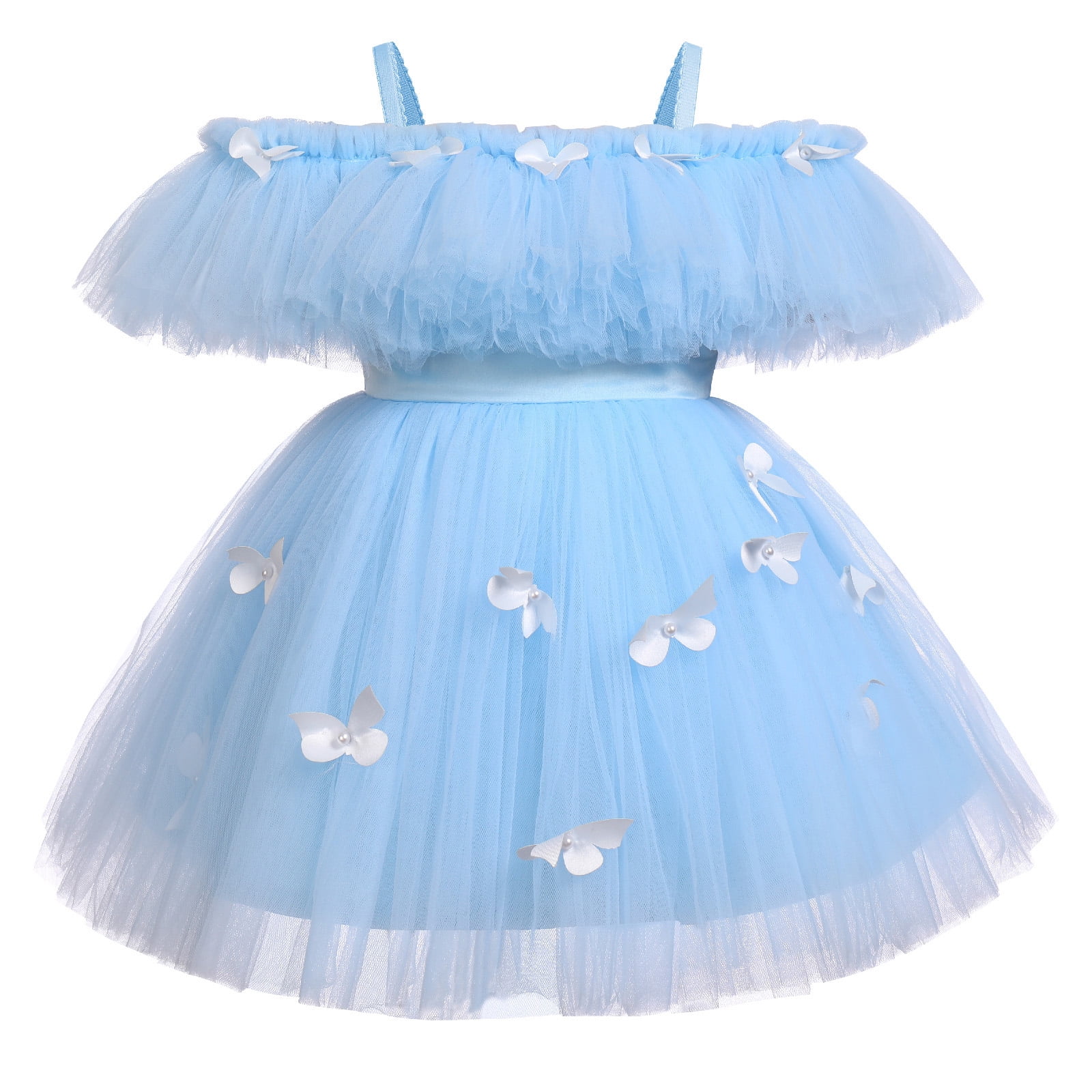 IBTOM CASTLE Toddler Baby Girls Birthday Party Dress Butterfly ...