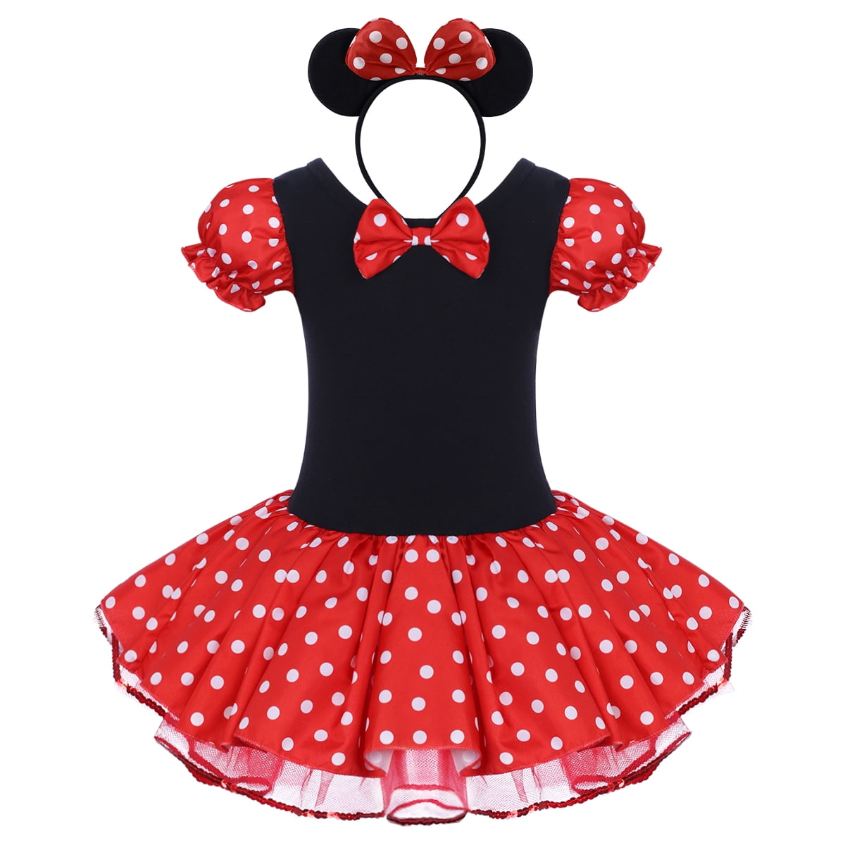 IBTOM CASTLE Toddler Girl Polka Dots Party Fancy Costume Tutu Dress up ...