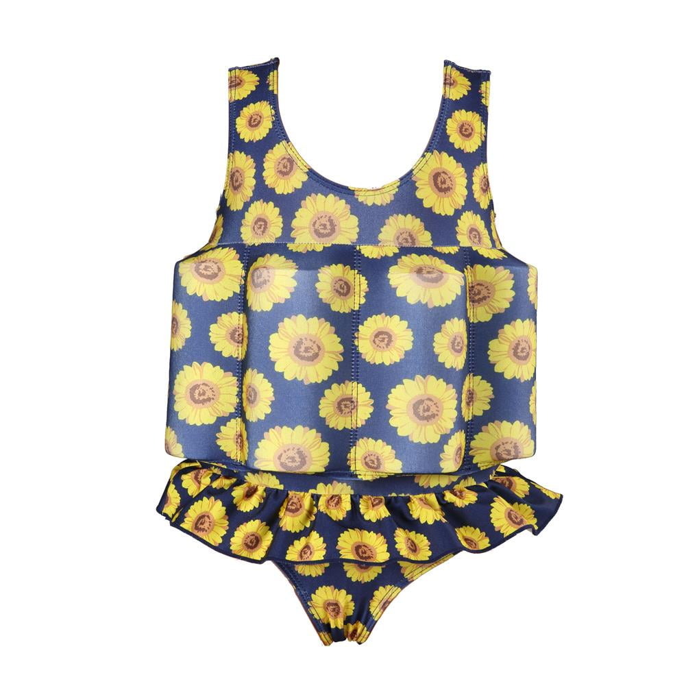 IBTOM CASTLE Toddler Kid Girls Floatation Swimsuit with Adjustable ...