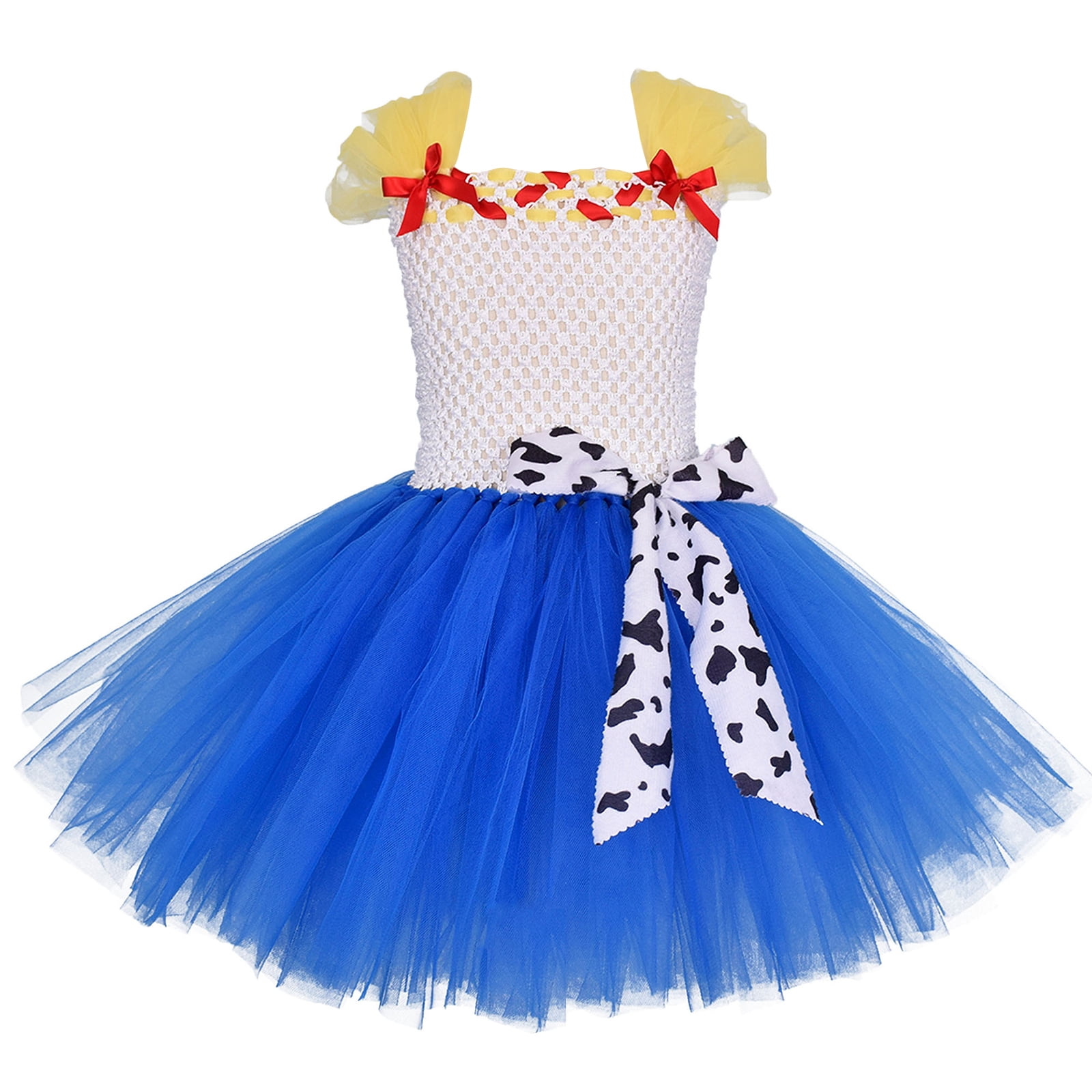 IBTOM CASTLE Toddler Kids Girls Pebbles Cowgirl Tulle Tutu Dress ...