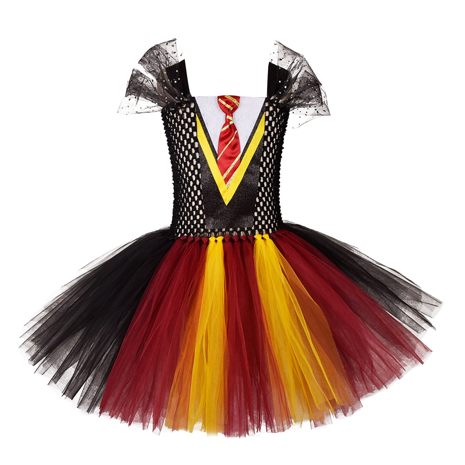 IBTOM CASTLE Toddler Kids Girls Pebbles Cowgirl Tulle Tutu Dress ...