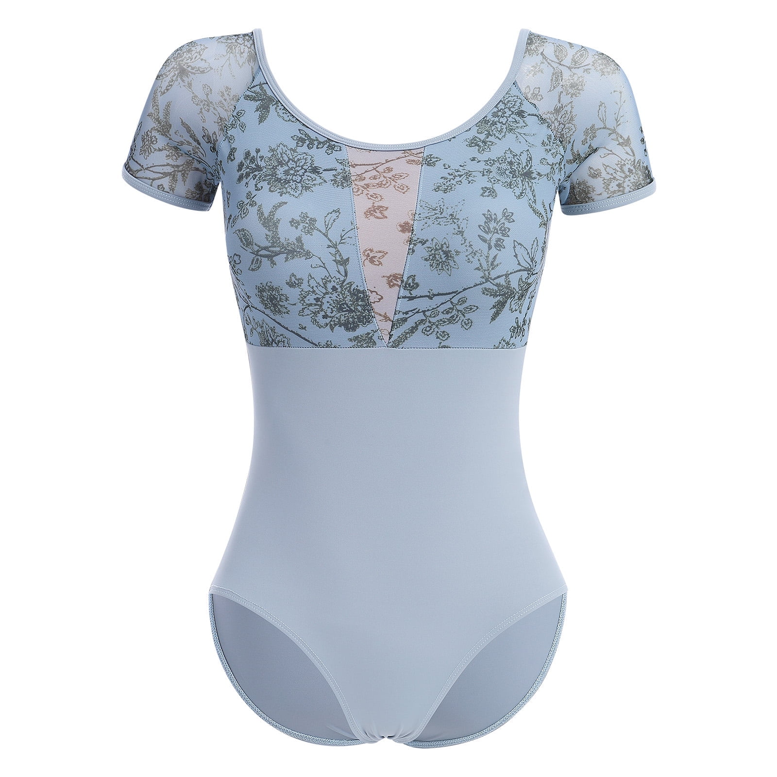 IBTOM CASTLE Women Ballet Dance Leotards Adult Butterfly Flower Print ...