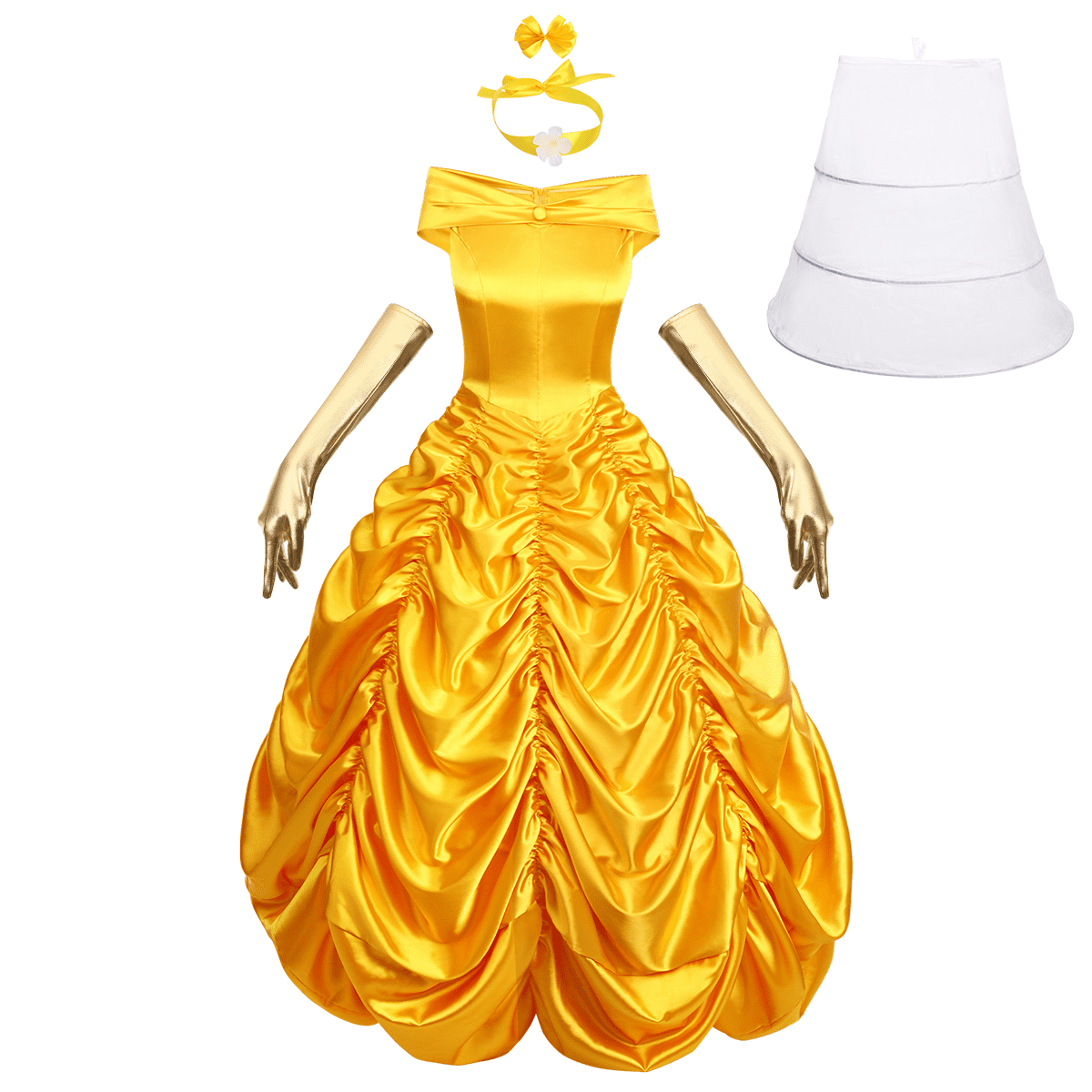 IBTOM CASTLE Women Floral Patchwork Tulle Spliced Princess Dress ...