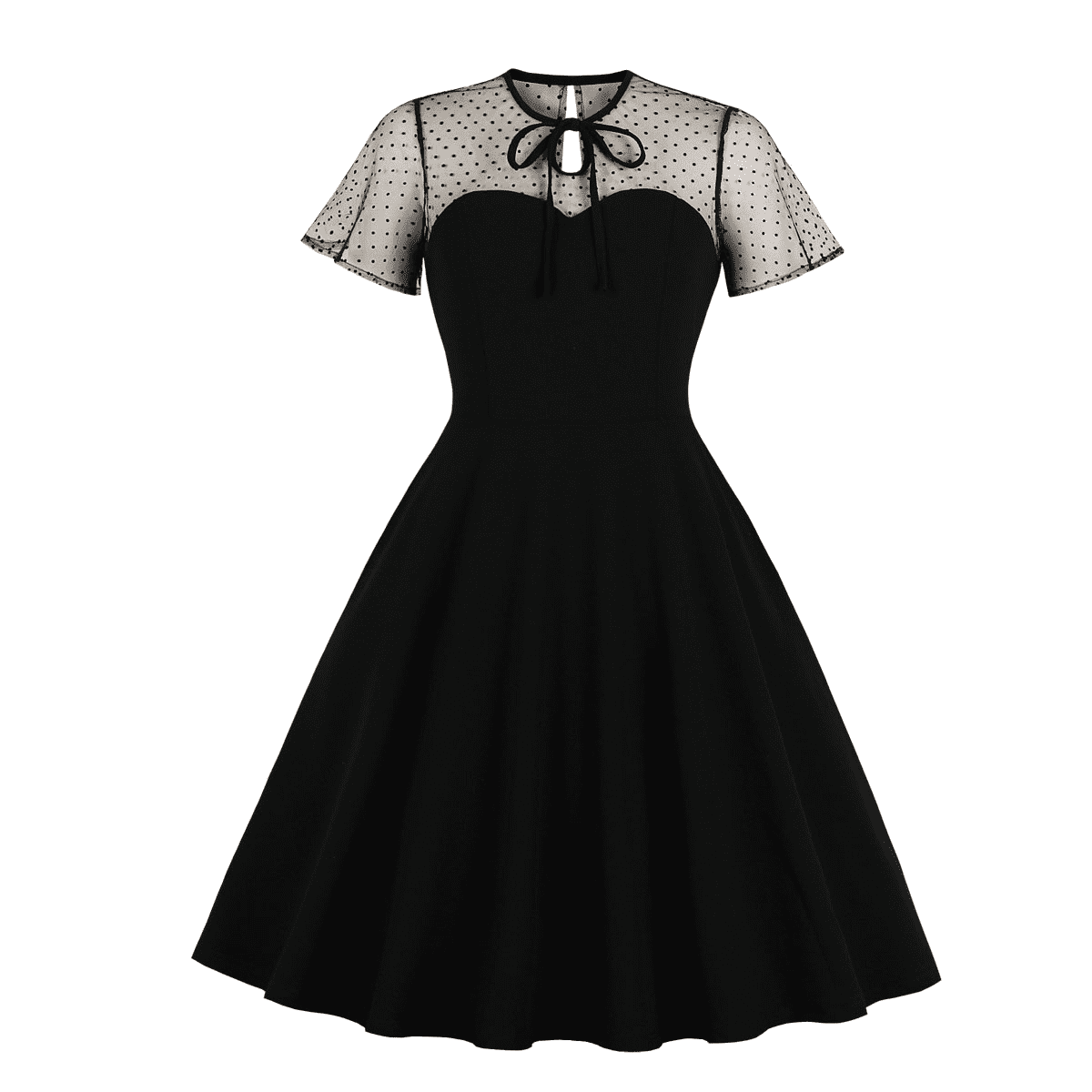 IBTOM CASTLE Women's Vintage 1950s Cocktail Party Polka Dots Prom ...