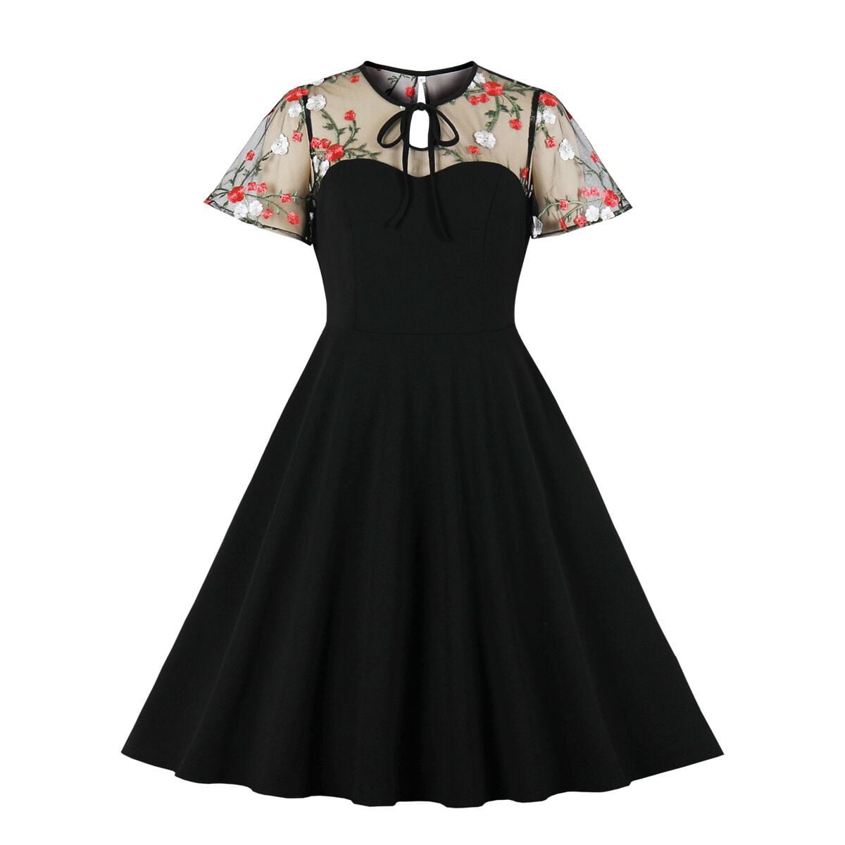 IBTOM CASTLE Women's Vintage 1950s Cocktail Party Polka Dots Prom ...