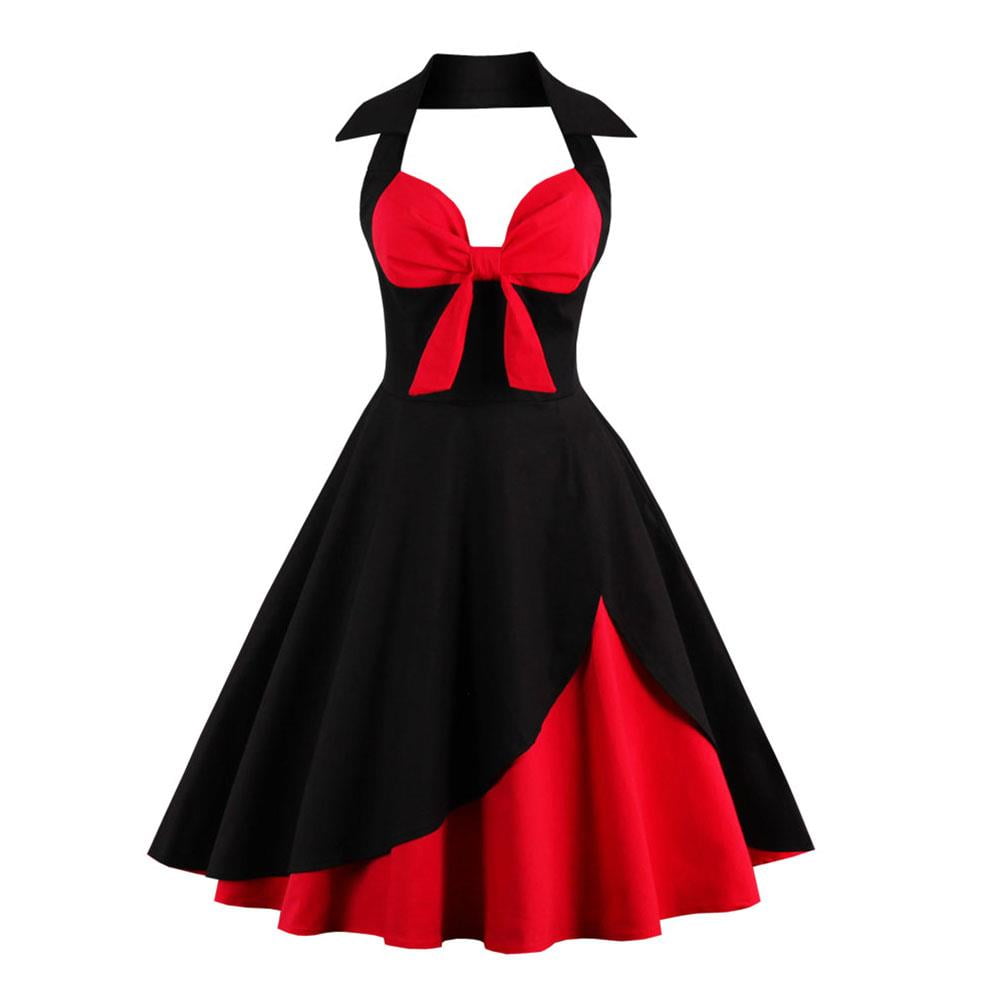 IBTOM CASTLE Womens 1950s Vintage Rockabilly Princess Pageant Prom ...