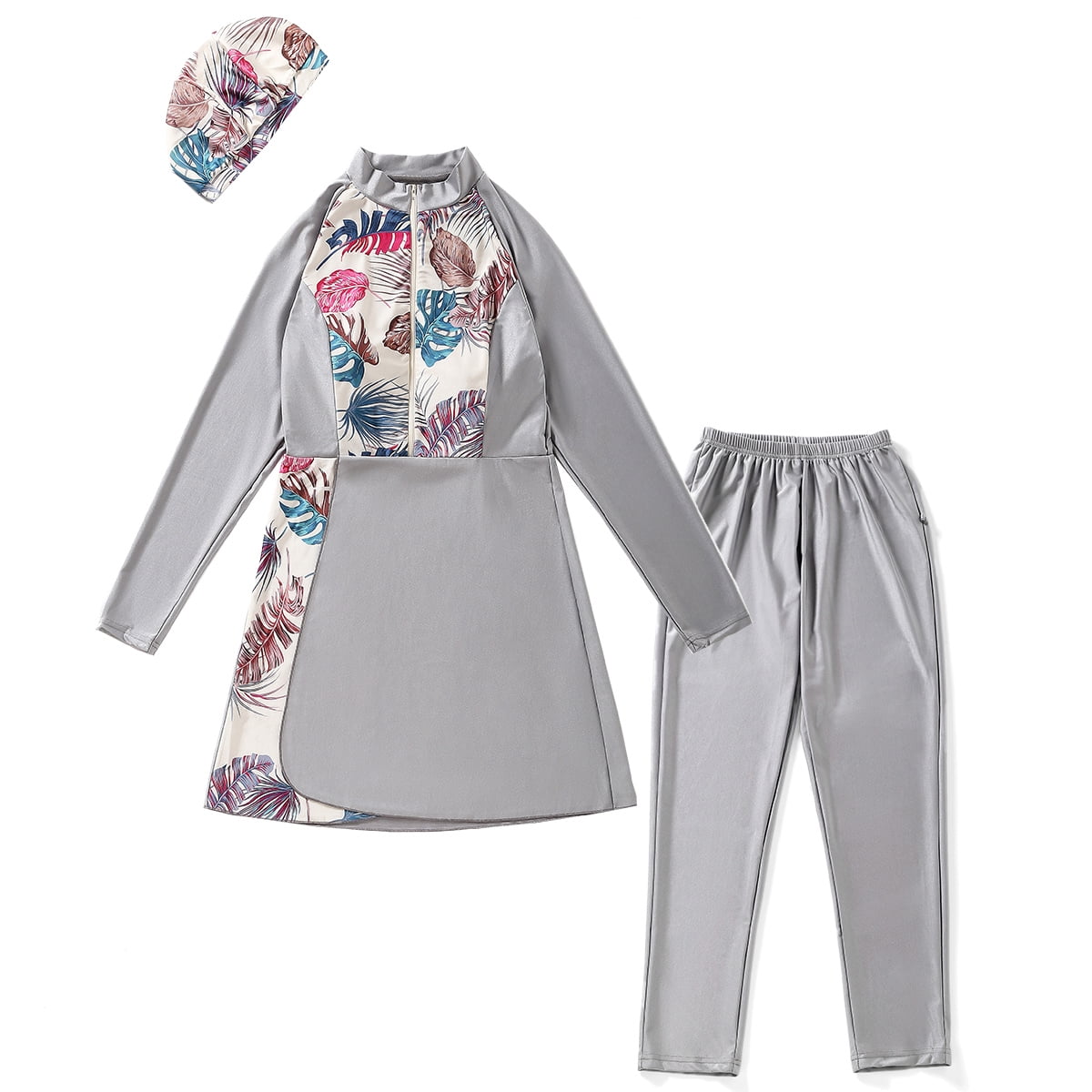 IBTOM CASTLE Womens Burkini Swimsuits Muslim Modest Swimwear Islamic ...