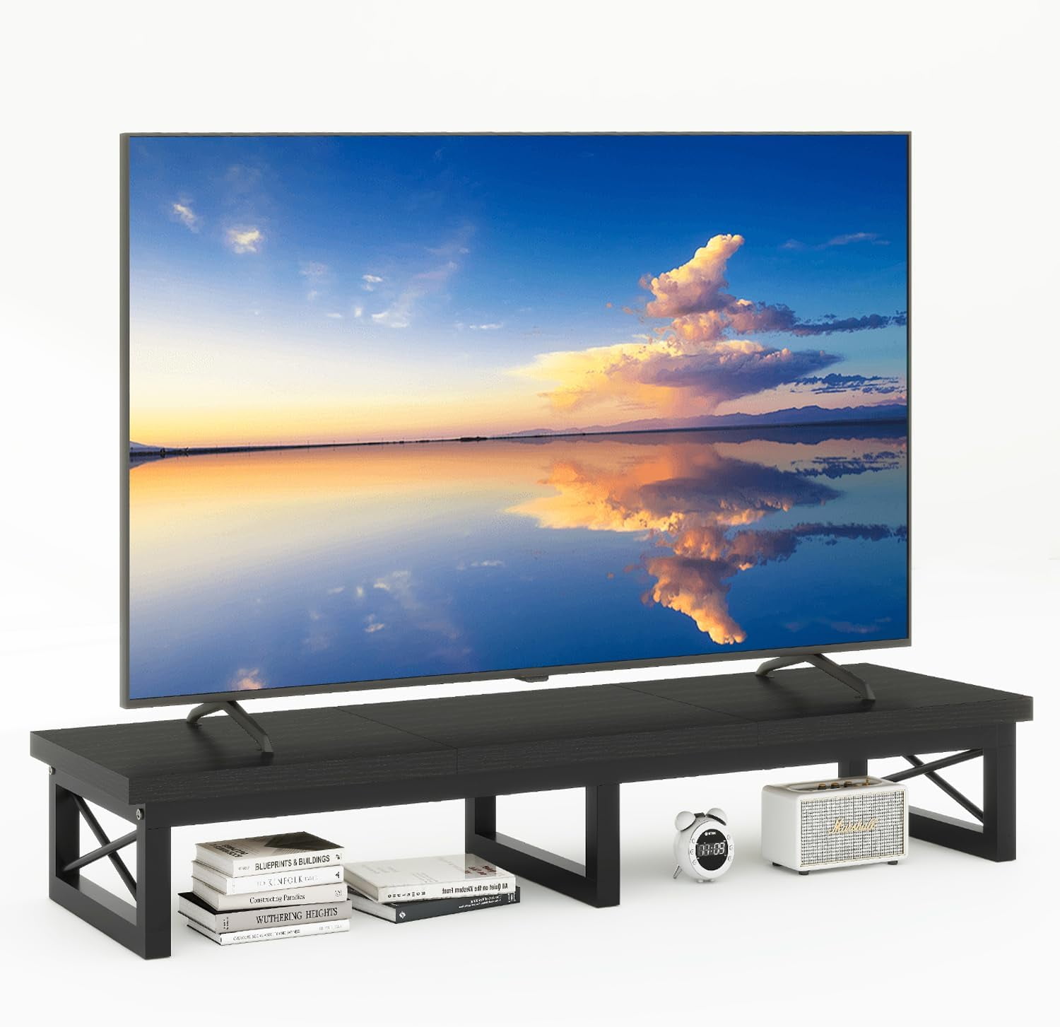 IBUYKE 45" Large TV Riser for 32-60 inch TV,Tabletop Short TV Stand ...