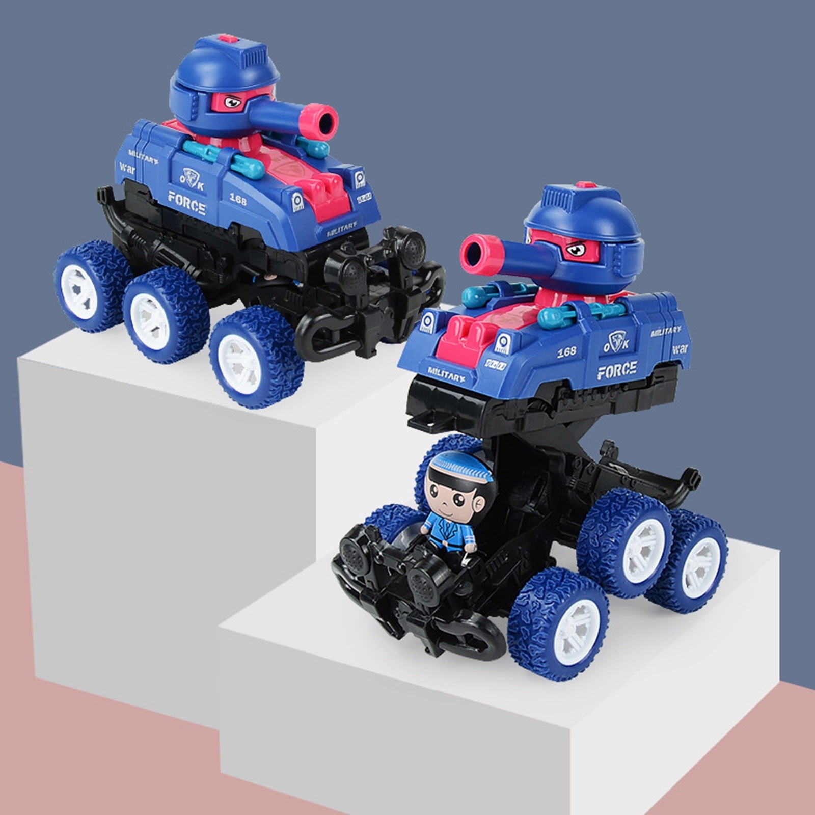 IBaodan Car Toys Prime Collision Deformation Car Children’s Boy Toy Six ...