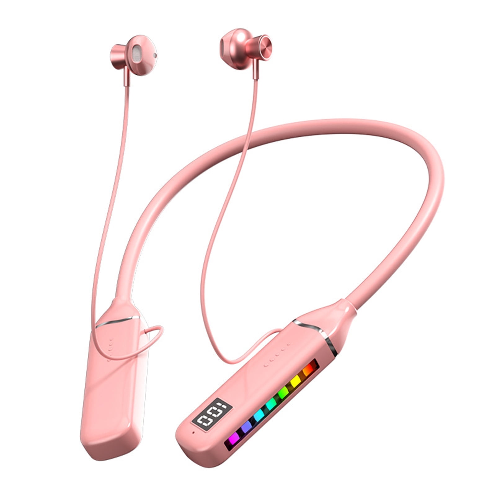 IBaodan Headphones Hanging Neck Bluetooth Earphones With Live RGB ...