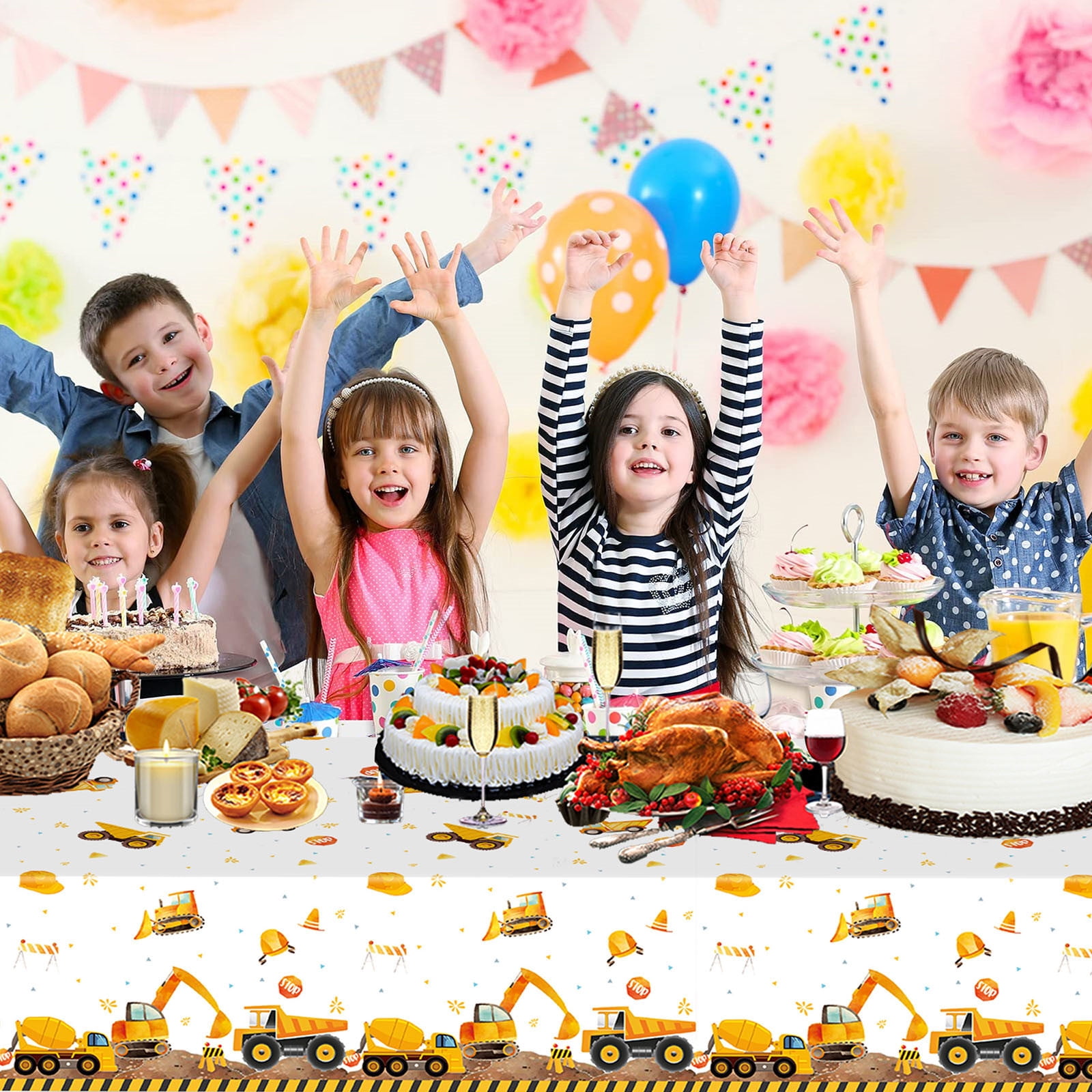 IBaodan K I Ds Party Tableware Set, Disposable Plastic Plates Cups ...