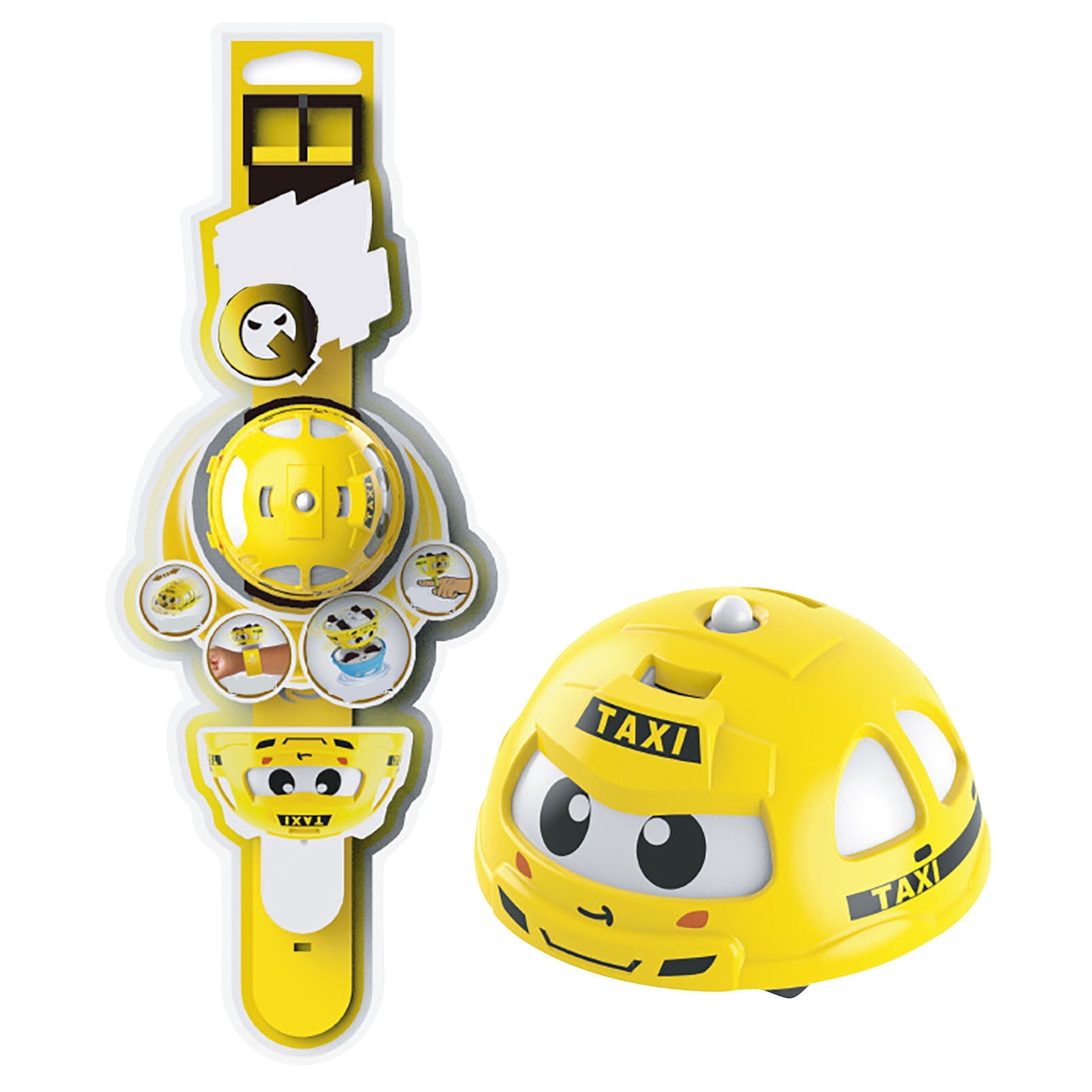 IBaodan Kids Toy Rotating Gyro Watch Car Toy Spinning Top Pull Back Car ...