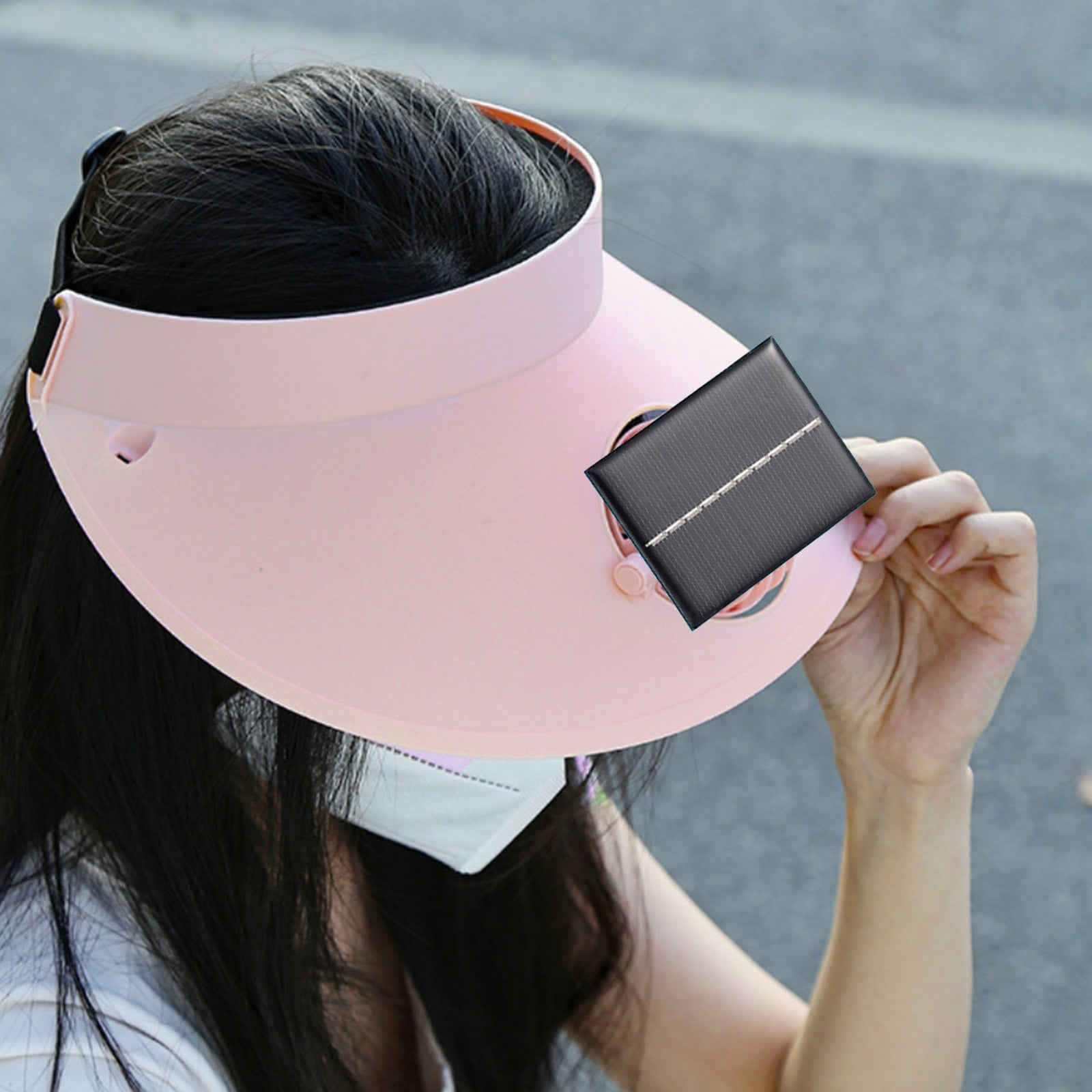 IBaodan Solar Powered Fan Hat, Outdoor Cooling Sun Hat with Rotatable ...