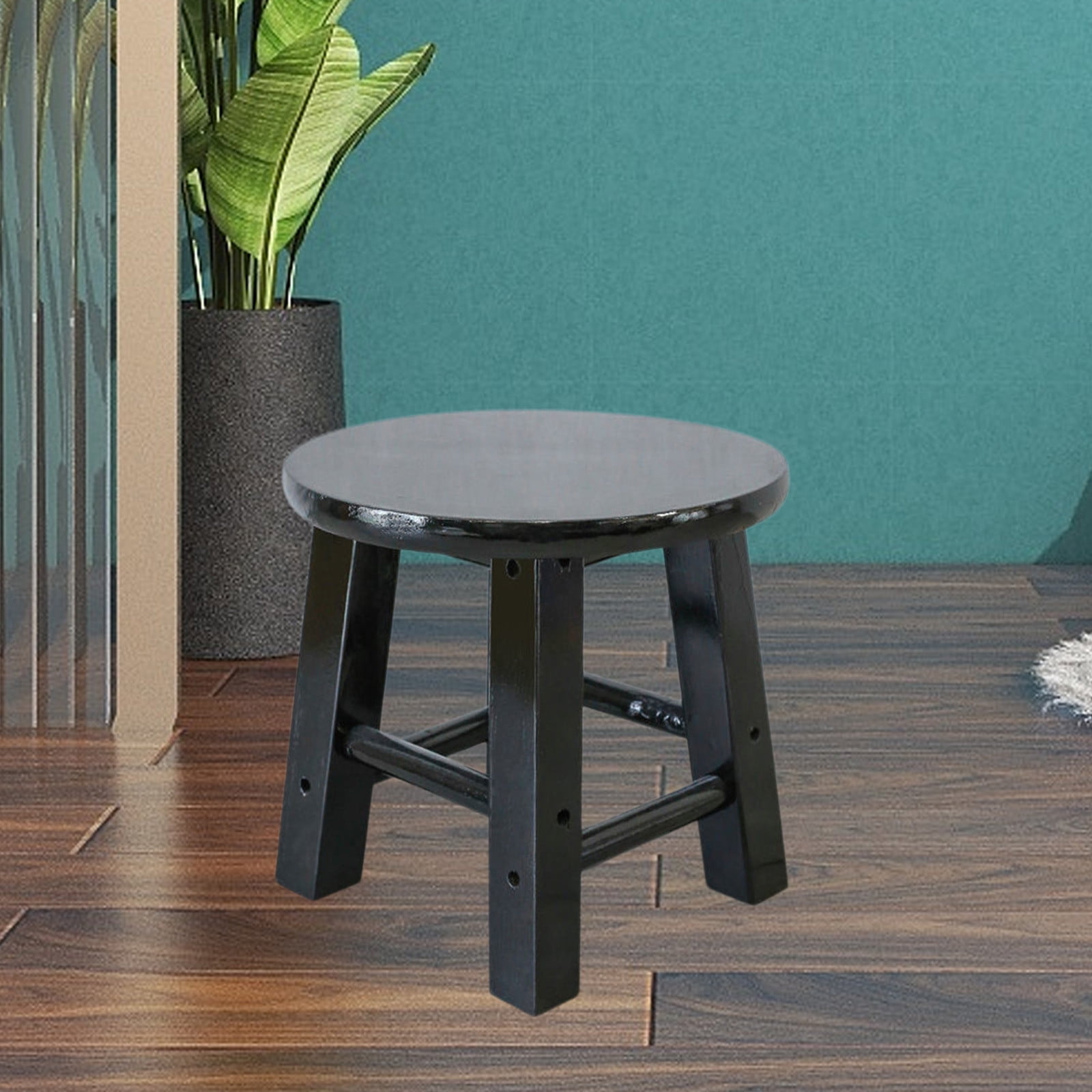 IBaodan Solid Wood Stool Waterproof Compact Seat Sturdy Oak Design ...