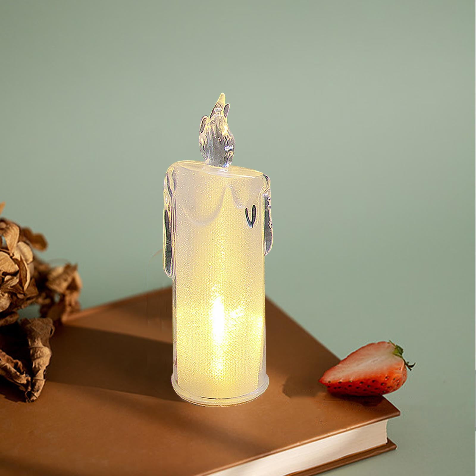 IBaodan Tear Drop Candle Lamp, Wedding Decor/Bedside Light, Plastic 5 ...