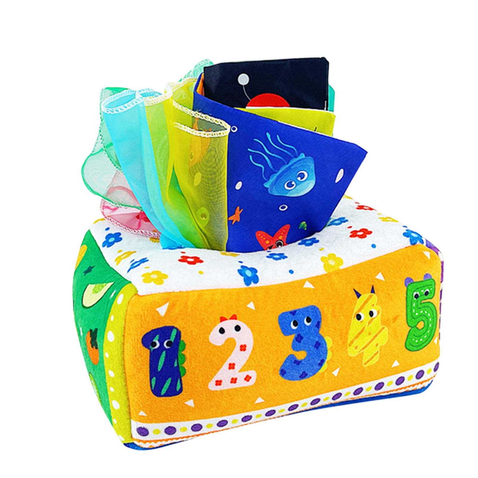 IBaodan Tearless Fabric Tissue Box Toy for KlDS - Early Learning ...