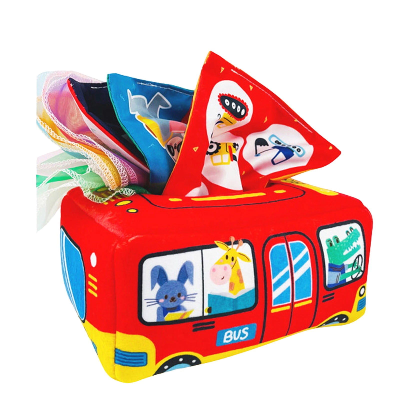 IBaodan Tearless Fabric Tissue Box Toy for KlDS - Early Learning ...
