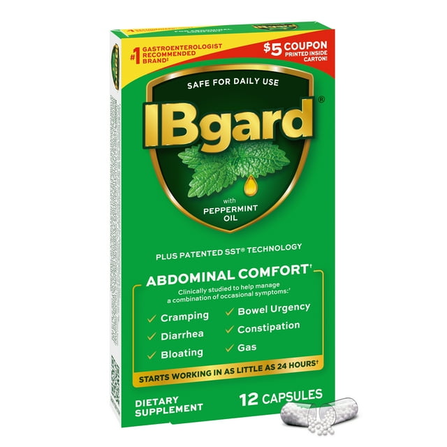 IBgard Digestive Gut Health Supplement for a Combination of Occasional ...