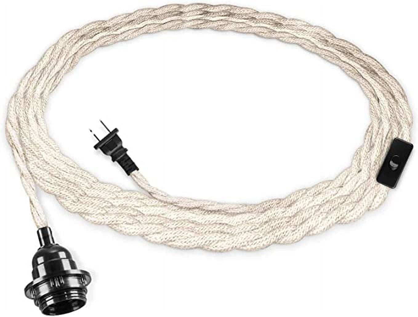 IC 15FT Plug-In Hanging Light Fixture, Industrial Pendant Lamp, Twisted ...