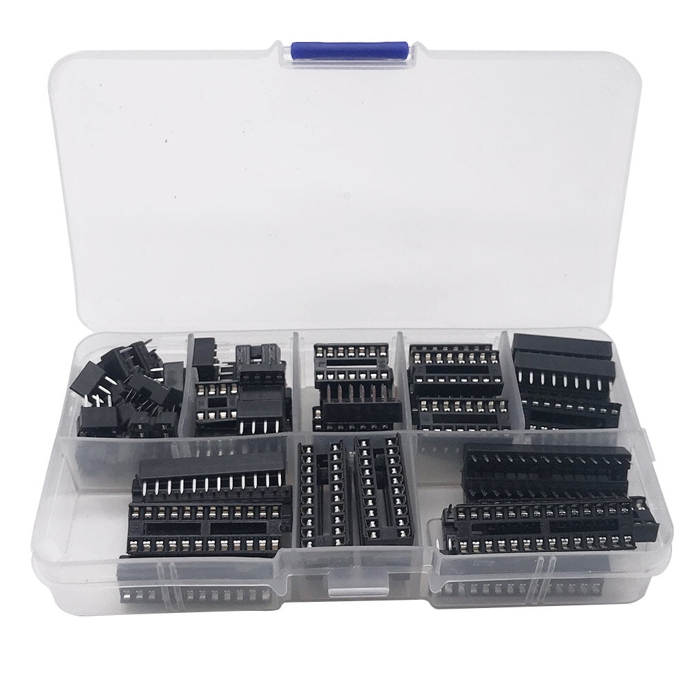 IC Chip Socket Set 6/8/14/16/18/20/24/28 Pin Integrated Circuit Seat ...