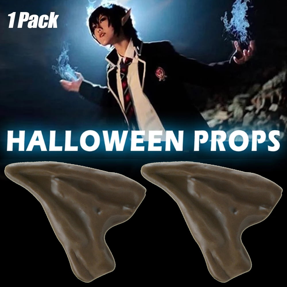 IC ICLOVER [1 Pair] Fairy Ear Tips Hobbit Costume Brown Elf Ear Cosplay ...