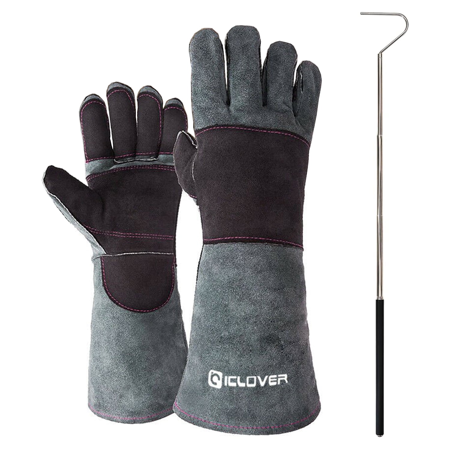 IC ICLOVER 16inch Animal Handling Gloves Bite Proof with 40inch ...