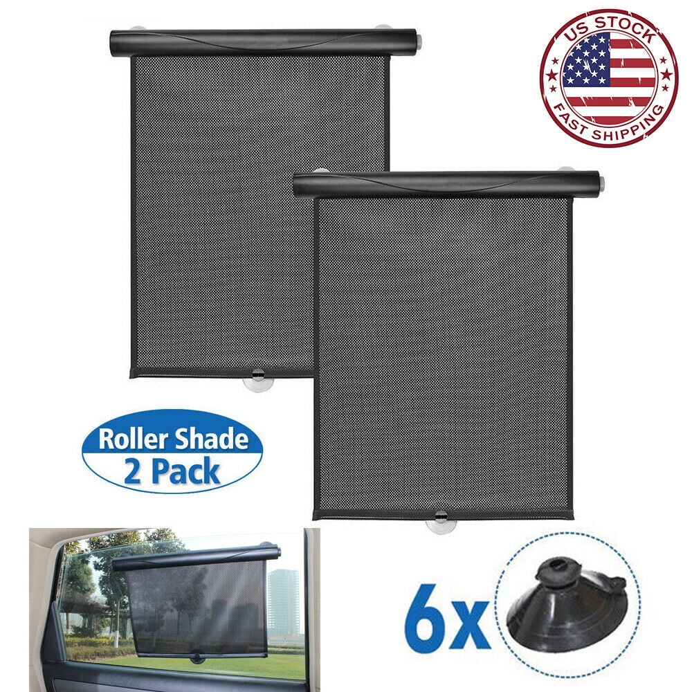 IC ICLOVER 2 Auto Sun Shade Roller Car Side Window Visor Retractable ...