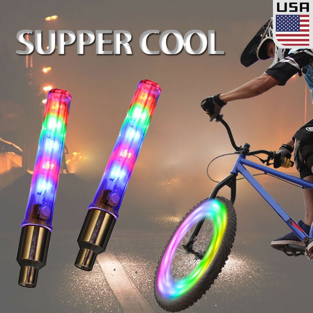 IC ICLOVER 2-Pack Bike Wheel LED Light, 80 Lumen, Waterproof, Durable ...