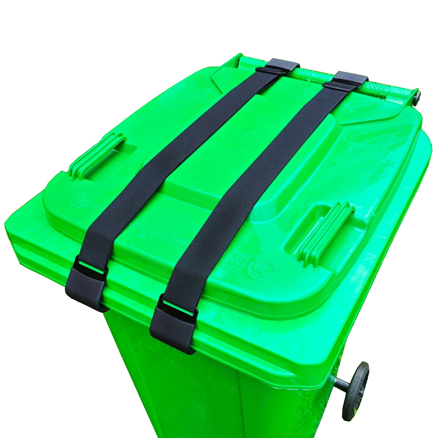 IC ICLOVER [2 Pack] Trash Can Lock for Animals/Raccoons, Metal Double ...