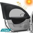IC ICLOVER 2Pcs Universal Car Side Window Sun Shade, Breathable Mesh ...