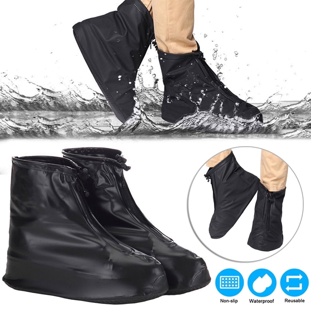 IC ICLOVER Waterproof Rain Shoe Covers Anti-Slip Galoshes Rain Boots ...