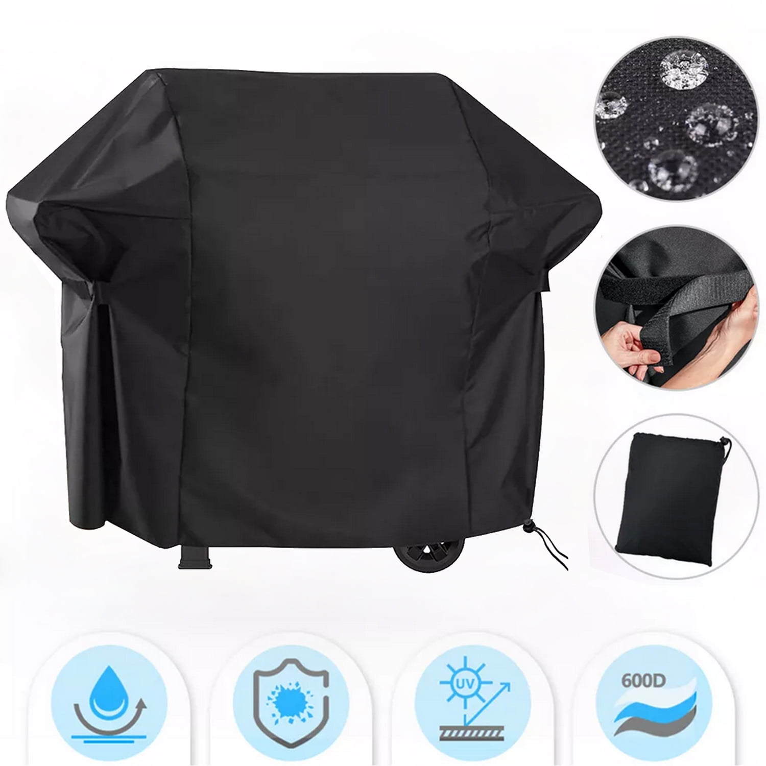IC ICLOVER 48 Inch Heavy Duty BBQ Gas Grill Cover Waterproof for Spirit ...