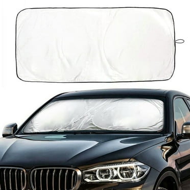 Honeii Abstract Blue Skull Print Foldable Car Sun Shade for Windshield ...